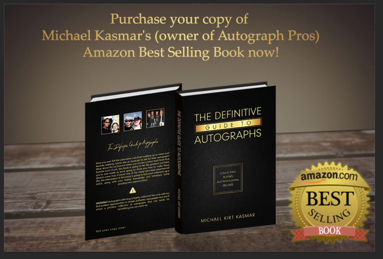 Autograph Pros' Owner Michael K. Kasmar's Book "The Definitive Guide t ...
