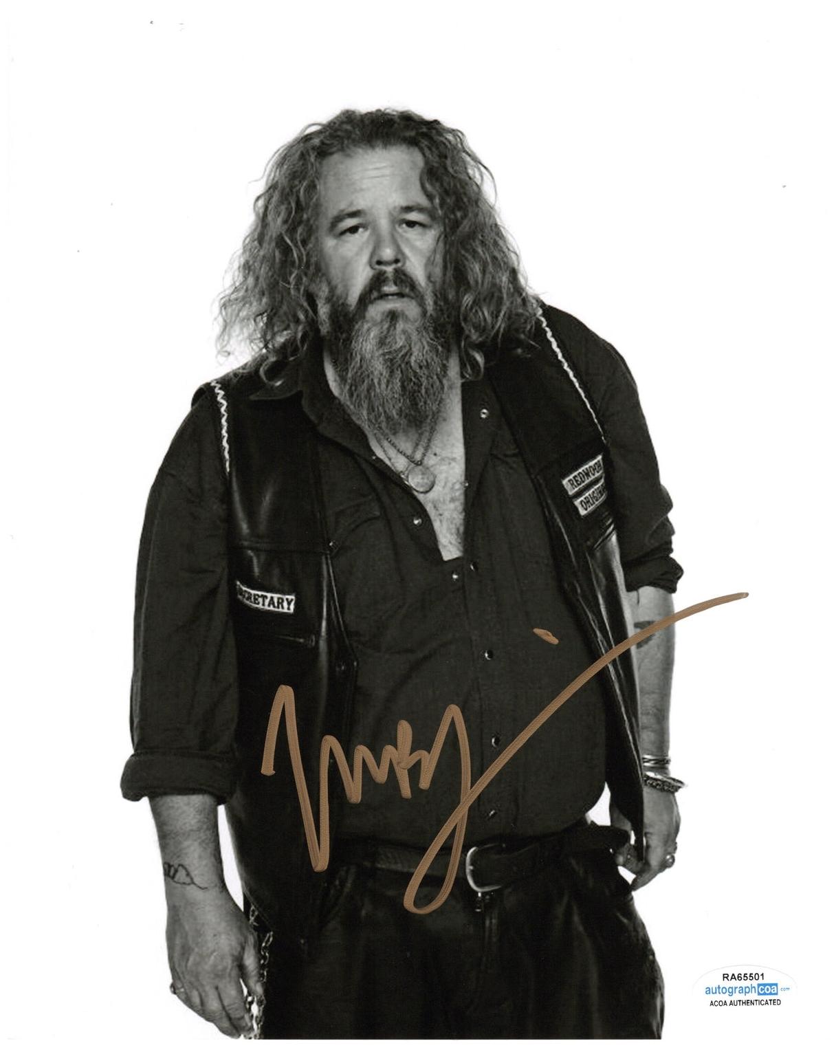 SONS OF ANARCHY Mark Boone Junior Autograph 8x10 Photo – Autograph Pros LLC