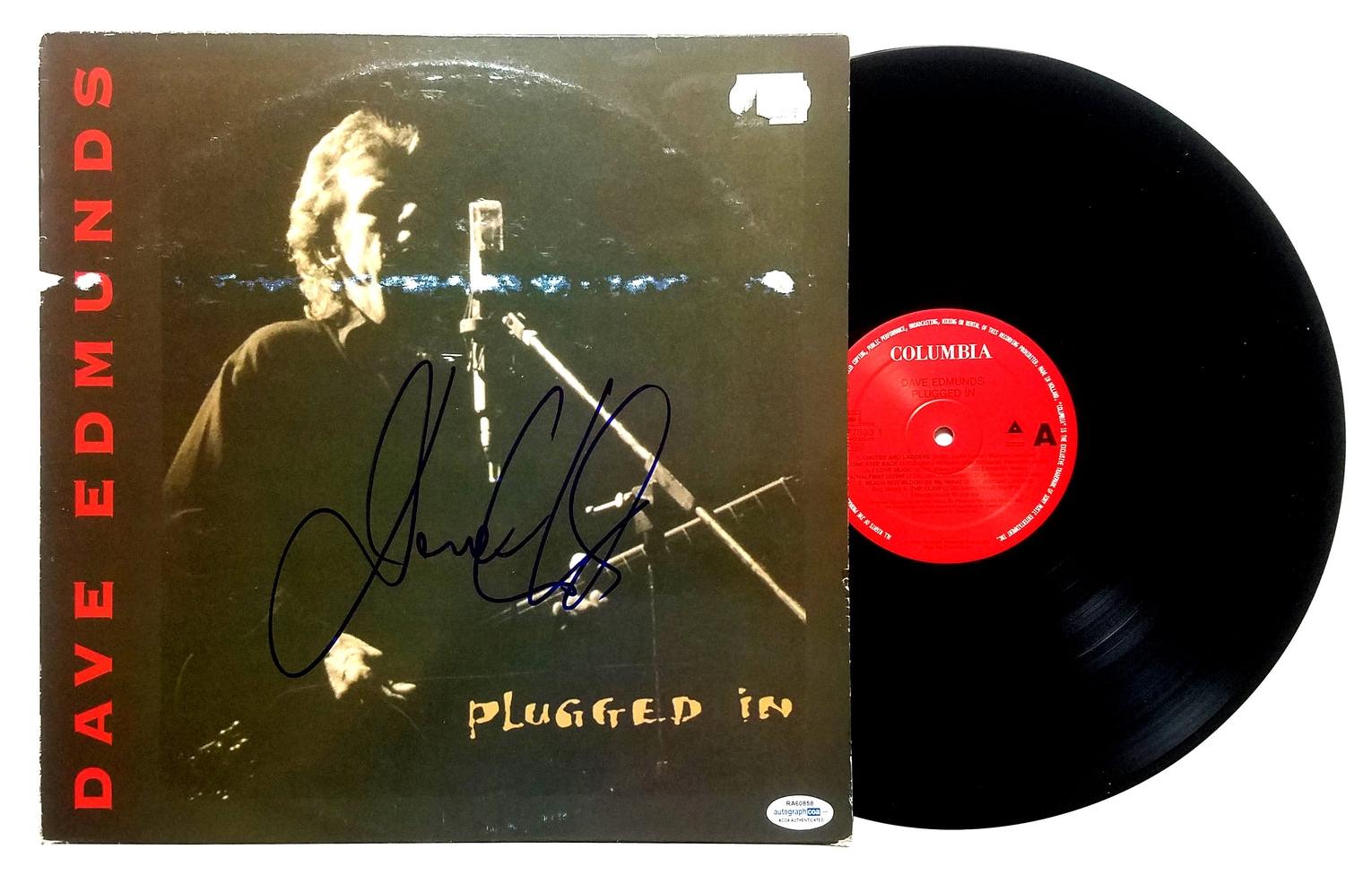 Dave Edmunds Autographed Signed Album Record LP – Autograph Pros LLC