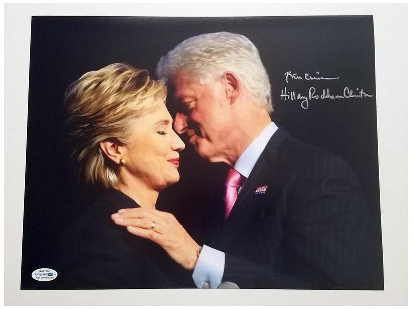 Bill and Hillary Clinton Signed Autographed 11x14 Photo – Autograph ...