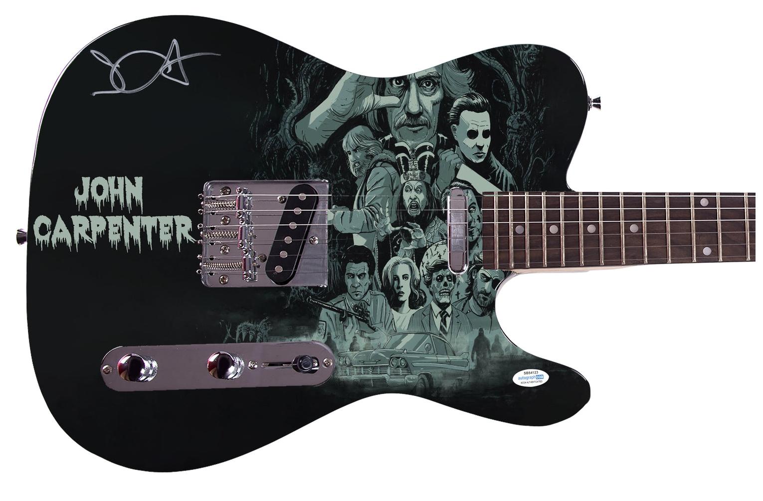 John Carpenter Autographed Custom Graphics Photo Guitar – Autograph ...