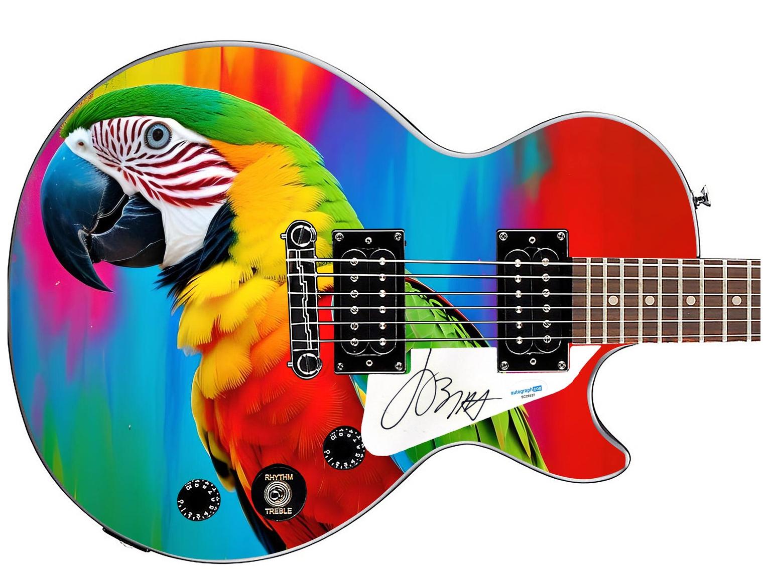Jimmy Buffett Margaritaville Signed Custom Epiphone Photo Graphics ...