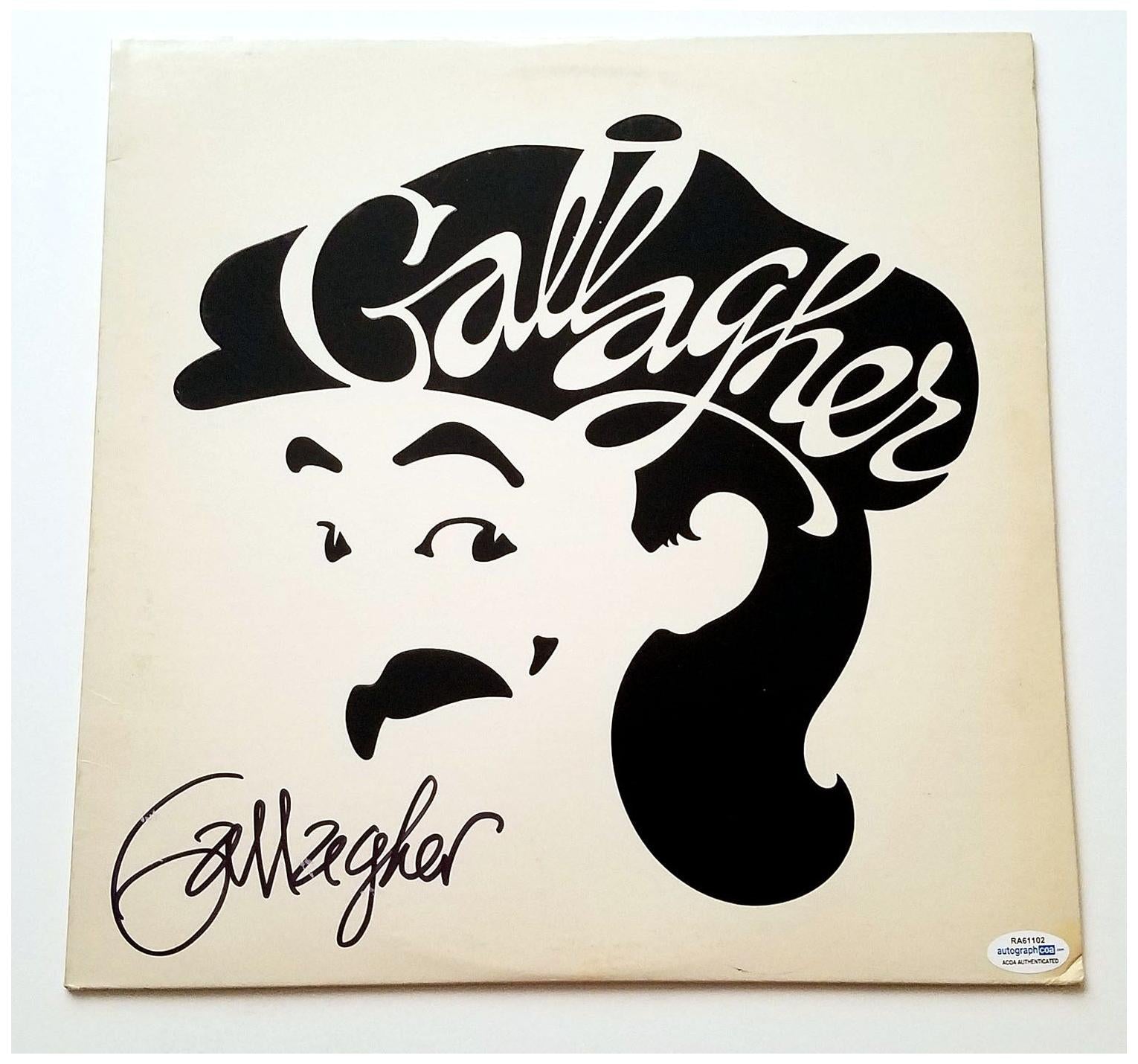 Gallagher Comedian Autographed Signed Album Cover LP – Autograph Pros LLC