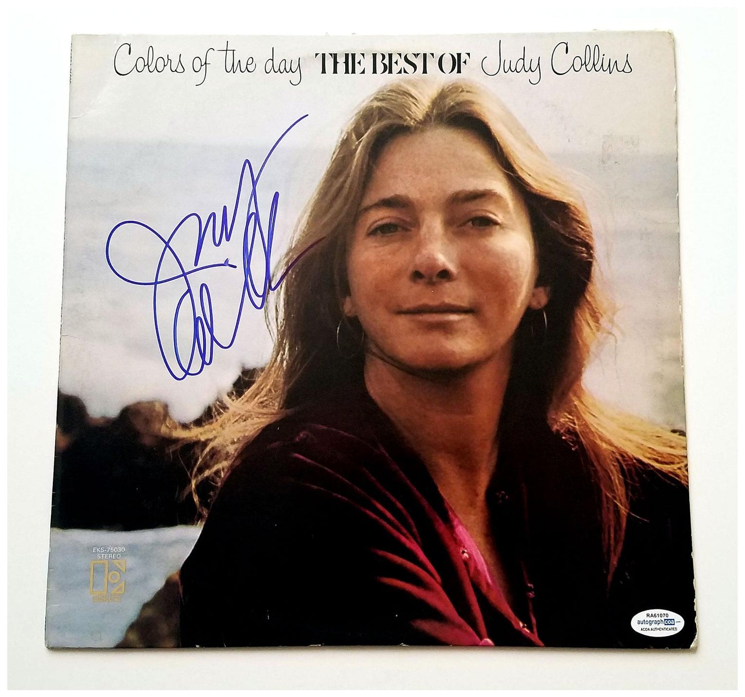 Judy Collins Signed Colors Of The Day Best Of Album Cover – Autograph ...