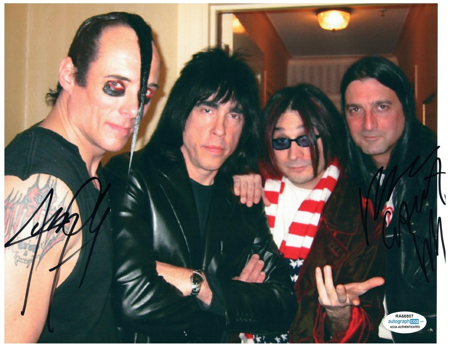 The Misfits Autographed X2 Signed 8x10 Photo Jerry Only Dez Cadena ...