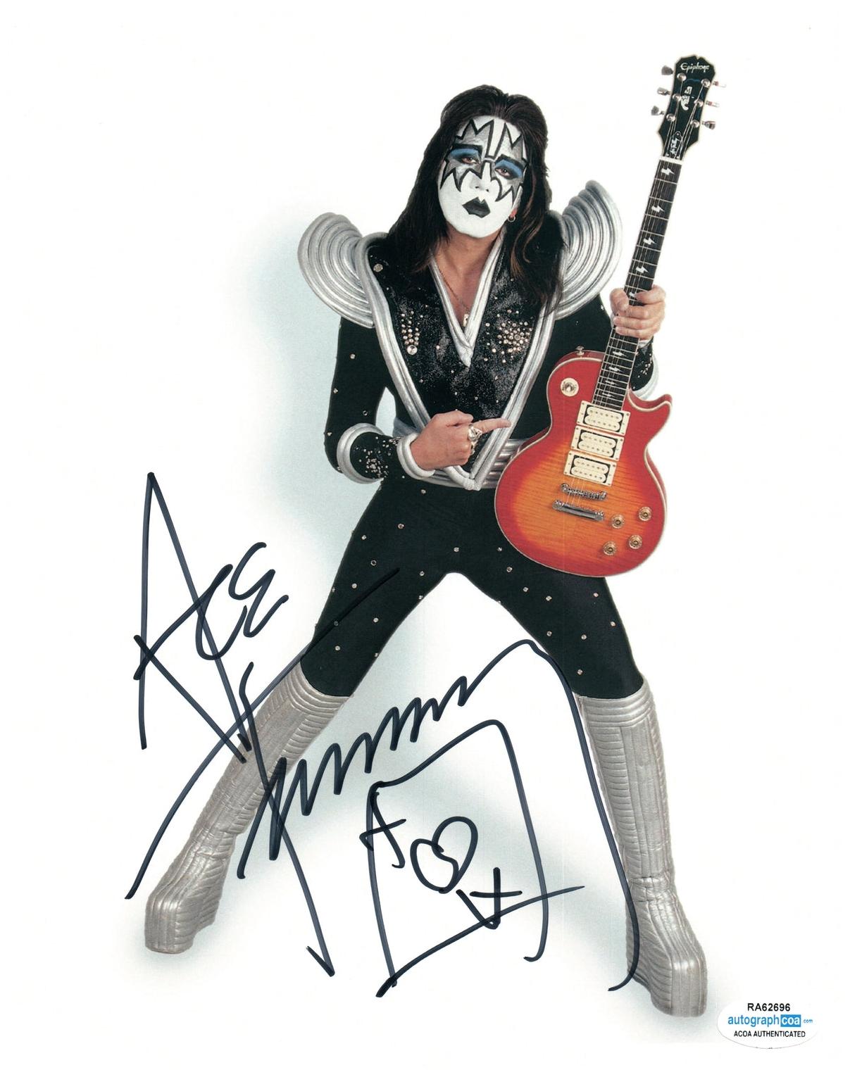 Ace Frehley Autographed Kiss Signed 8x10 Photo – Autograph Pros LLC